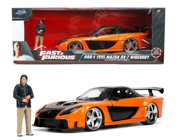 Pantiger Store: Han & Mazda RX7 1:24 - Fast and Furious Tokyo Drift - Die-Cast Jada Toys
