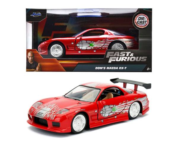 Pantiger Store: Dom's Mazda RX-7 1:32 - Fast and Furious - Die-Cast Jada Toys